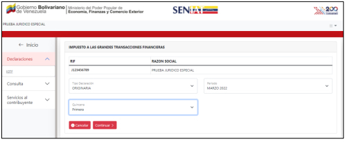 Para dar inicio a la declaración siga los siguientes pasos: