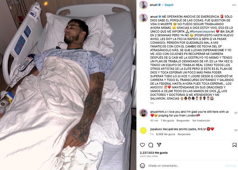 El cantante puertorriqueño recibió una ola de mensajes de apoyo en ...